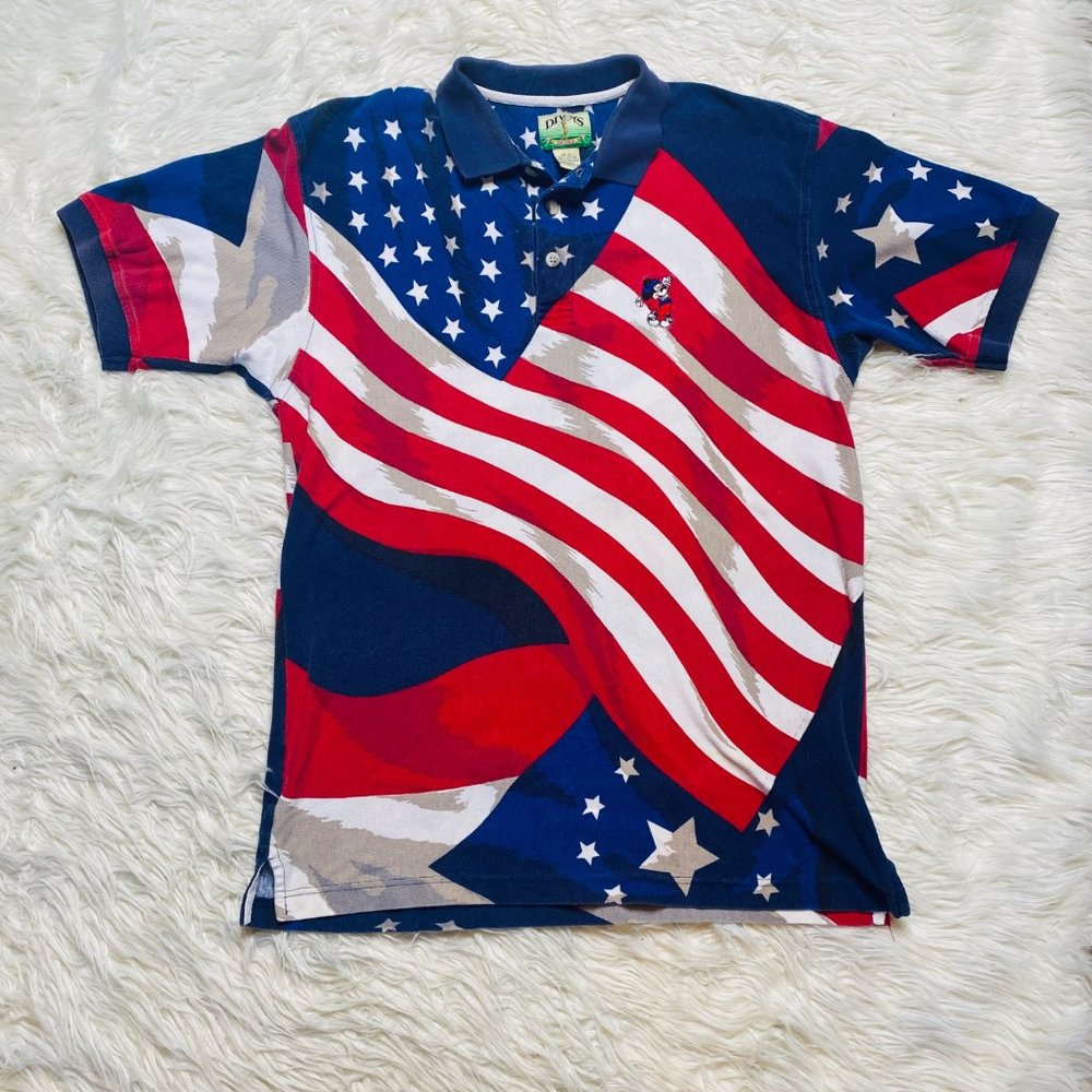 Divots Vintage Disney Mickey Mouse Golf Polo American… - Gem